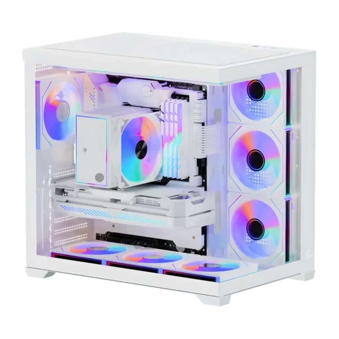 Sirius Matrix Gaming PC Case – White - Sirius Power PC